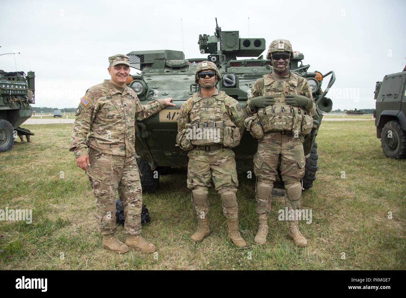 U.S. Army Col. Patrick Ellis, Commander, 2nd Cavalry Regiment, pose ...