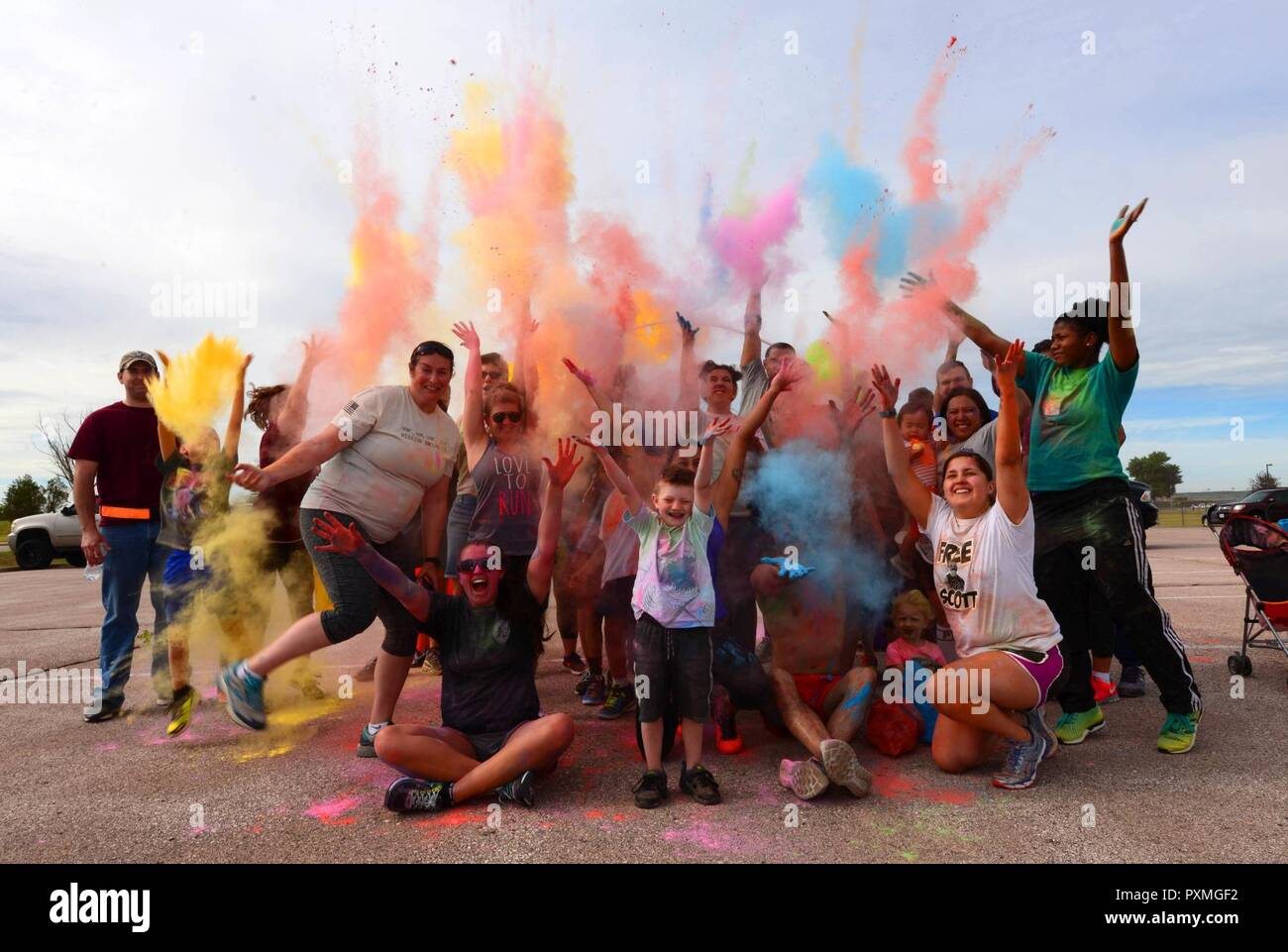Participants of the Second Annual LGBT Pride Month Color Run and ...