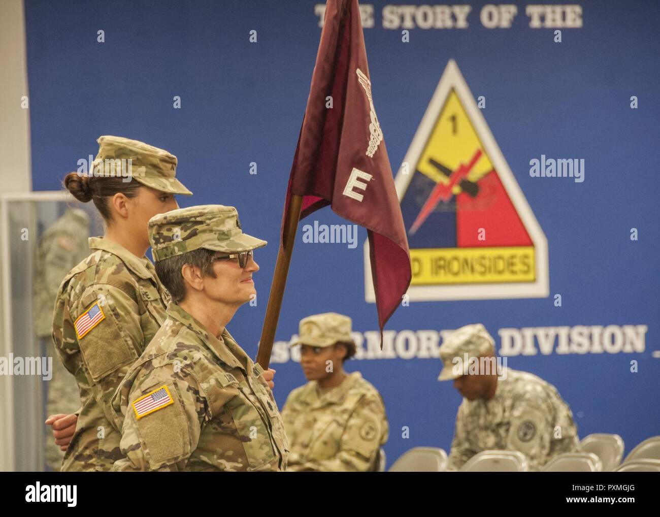 Lt. Col. Pamela Lawson, commander, 7218th Medical Support Unit, stands ...