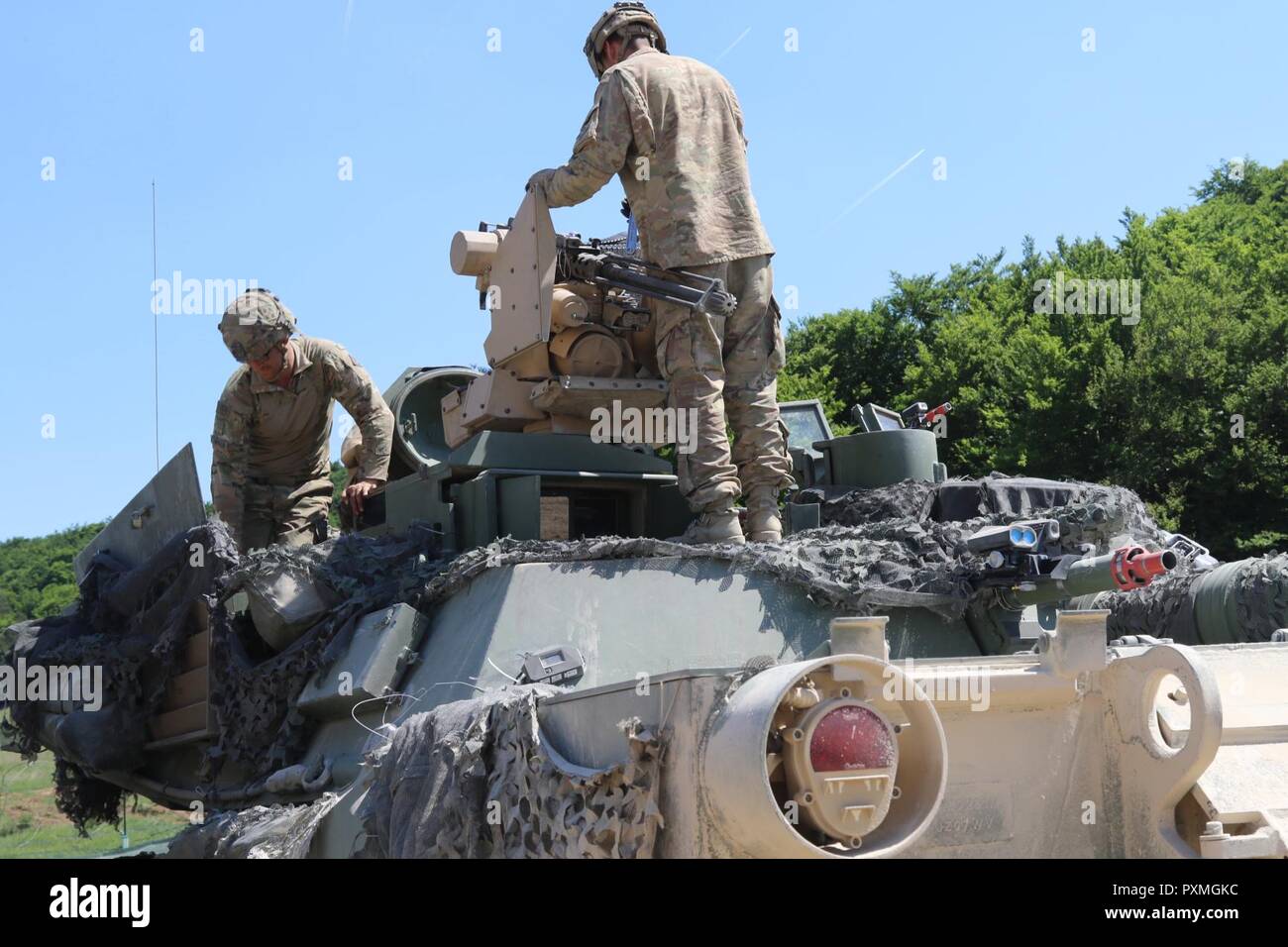Soldiers of 1st Battalion, 66th Armor Regiment, 3rd Armored Brigade ...