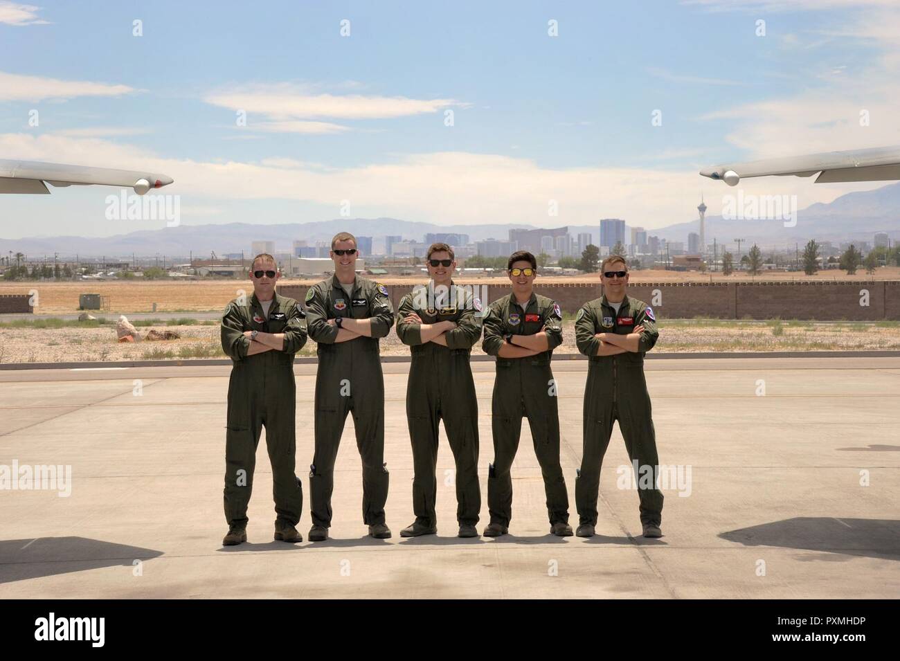 U.S. Air Force fighter pilots completing their 6-month course at Nellis ...