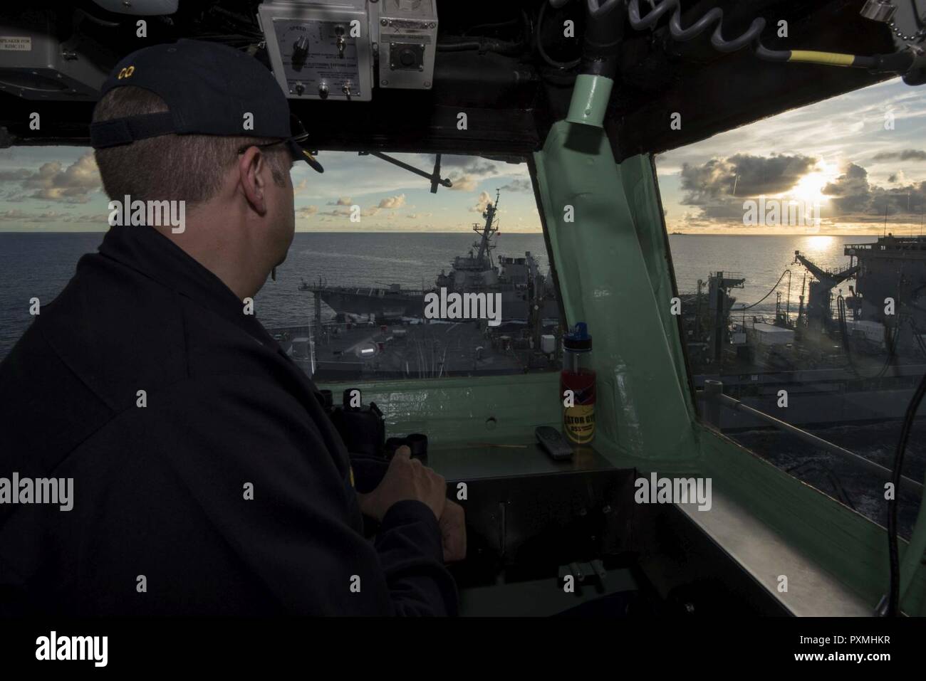 PHILIPPINE SEA (June 16, 2017) Capt. Larry McCullen, commanding officer ...
