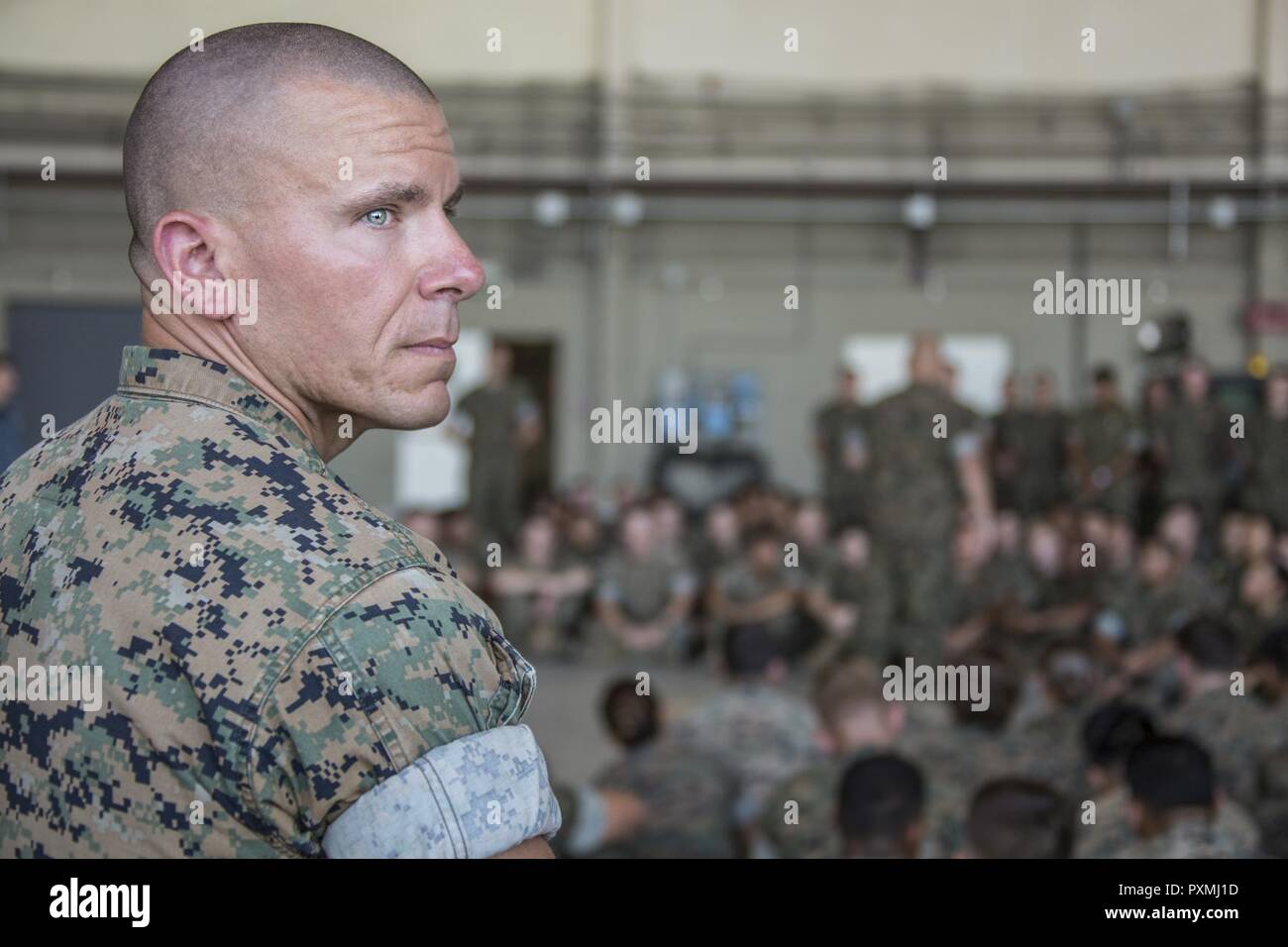 U.S. Marine Corps Lt. Col. Shawn P. Grzybowski, commanding officer of ...