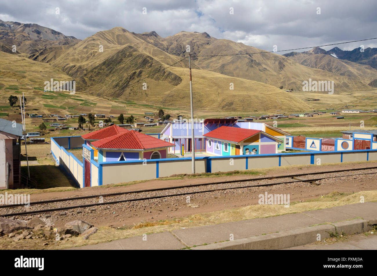Village School, Southern Peru Stock Photo - Alamy