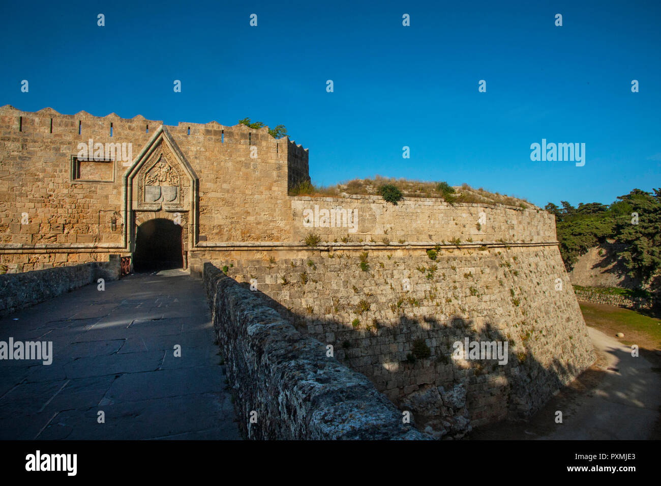 Rhodes old town gate hi-res stock photography and images - Alamy