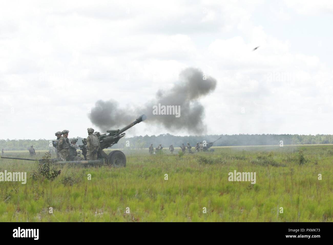 Soldiers from Alpha Battery, 1st Battalion, 118th Field Artillery, 48th ...