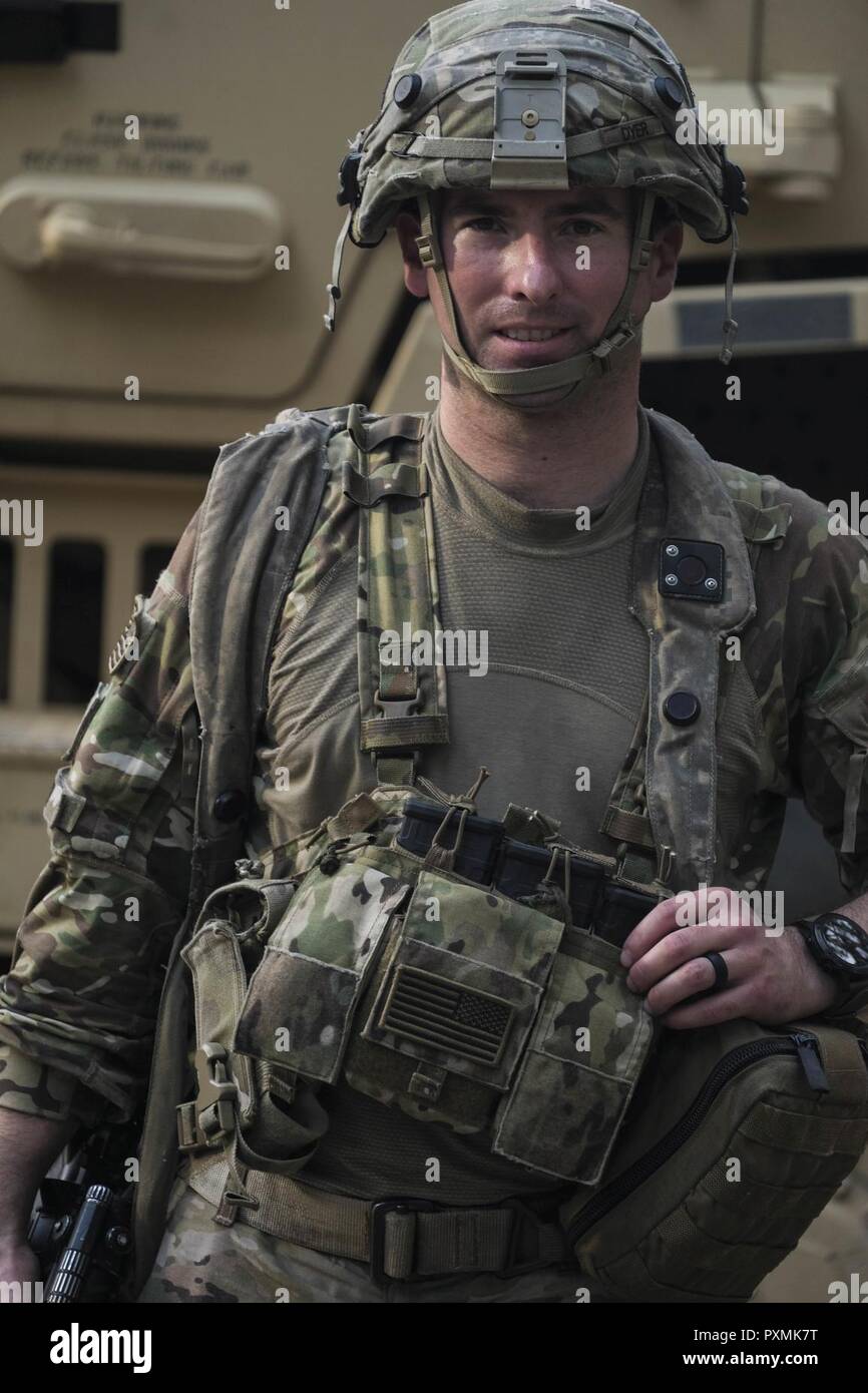 Maj. Brian Dyer, father of three and brigade fires support officer with ...