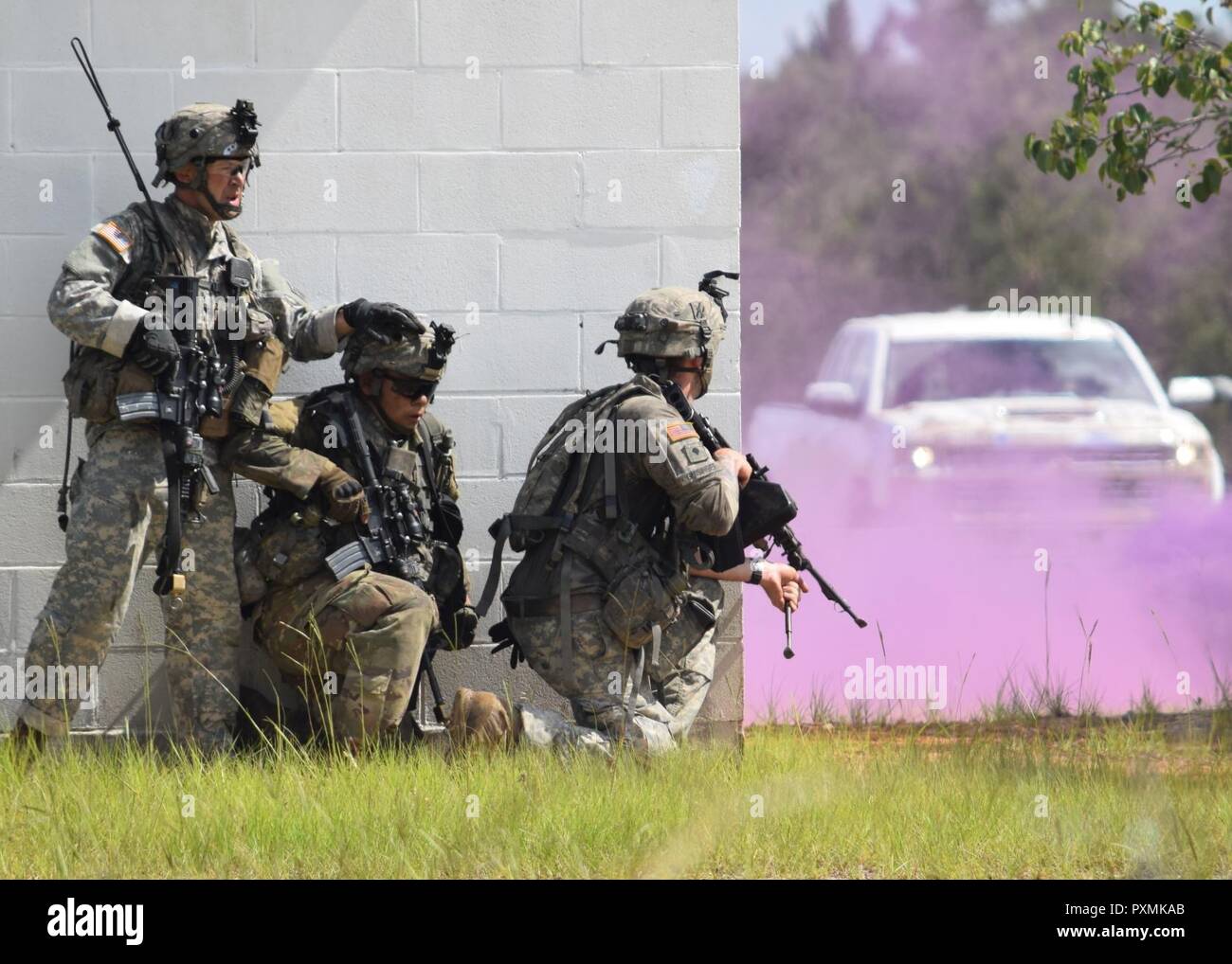 Georgia Army National Guard Staff Sgt. Carlton Westbrook reassures Pfc ...