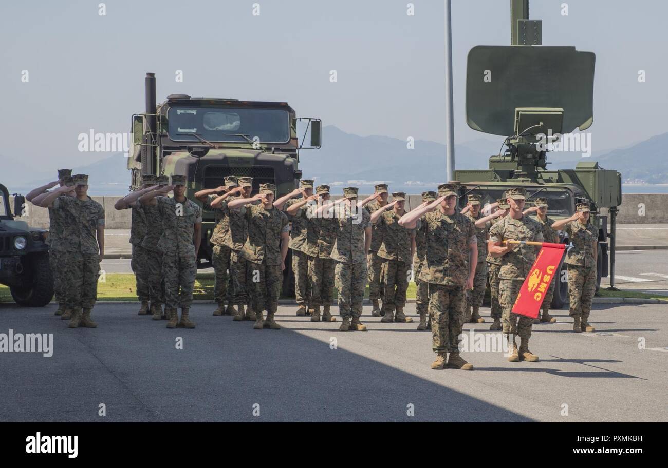 U.S. Marines render a salute to U.S. Marine Corps Capt. Brian Lynch ...