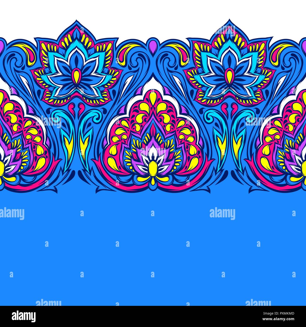 Indian ethnic seamless pattern Stock Vector Image & Art - Alamy