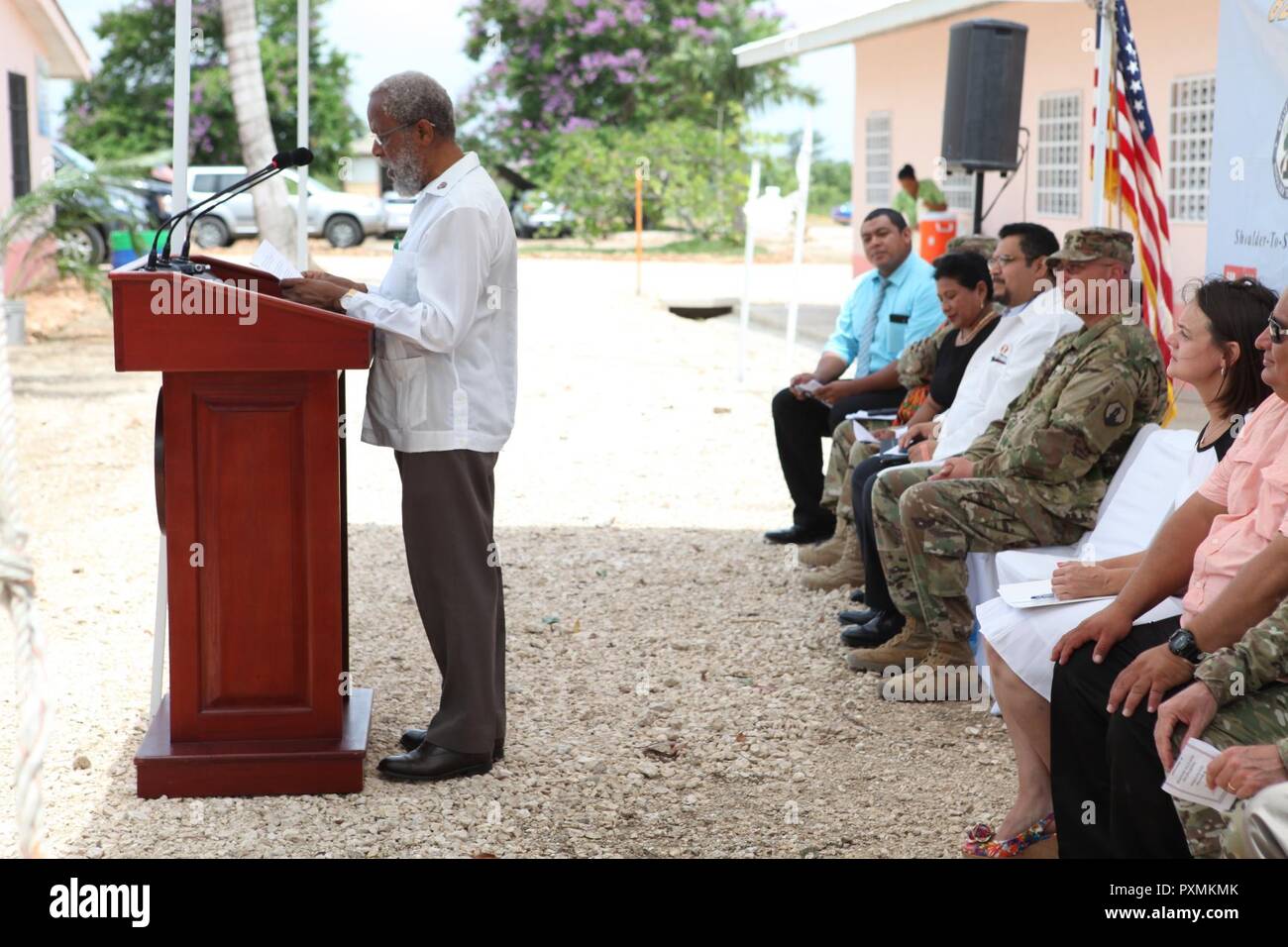 H.E. Sir Colville Young, Governor General of Belize, speaks of the ...