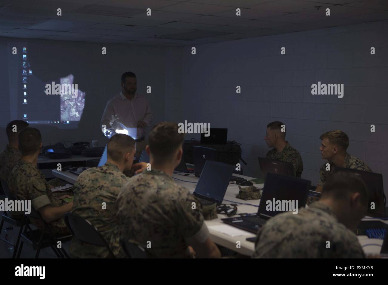 U.S. Marines with 1st Battalion, 6th Marine Regiment, 2d Marine ...