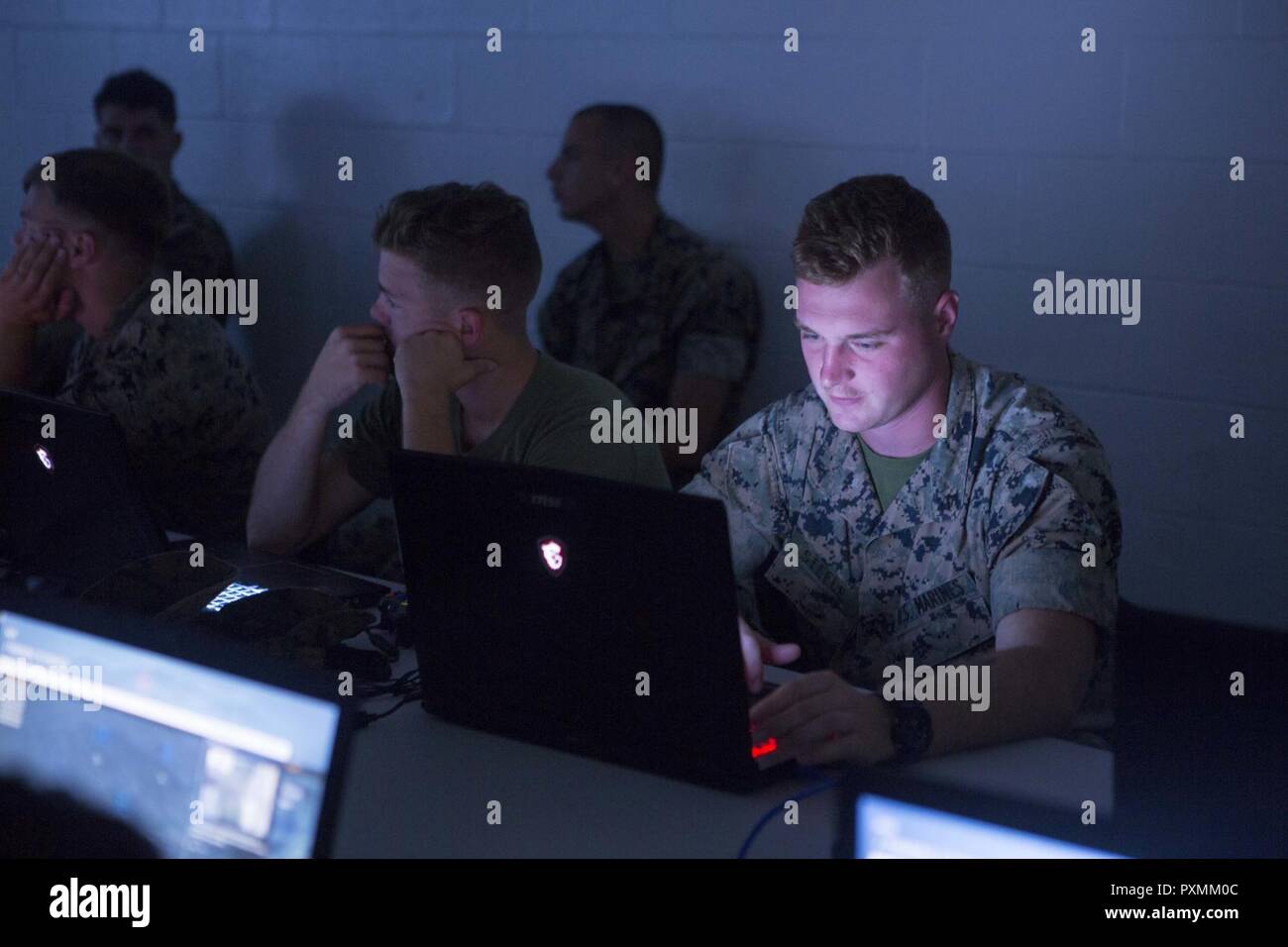 U.S. Marines with 1st Battalion, 6th Marine Regiment, 2d Marine ...