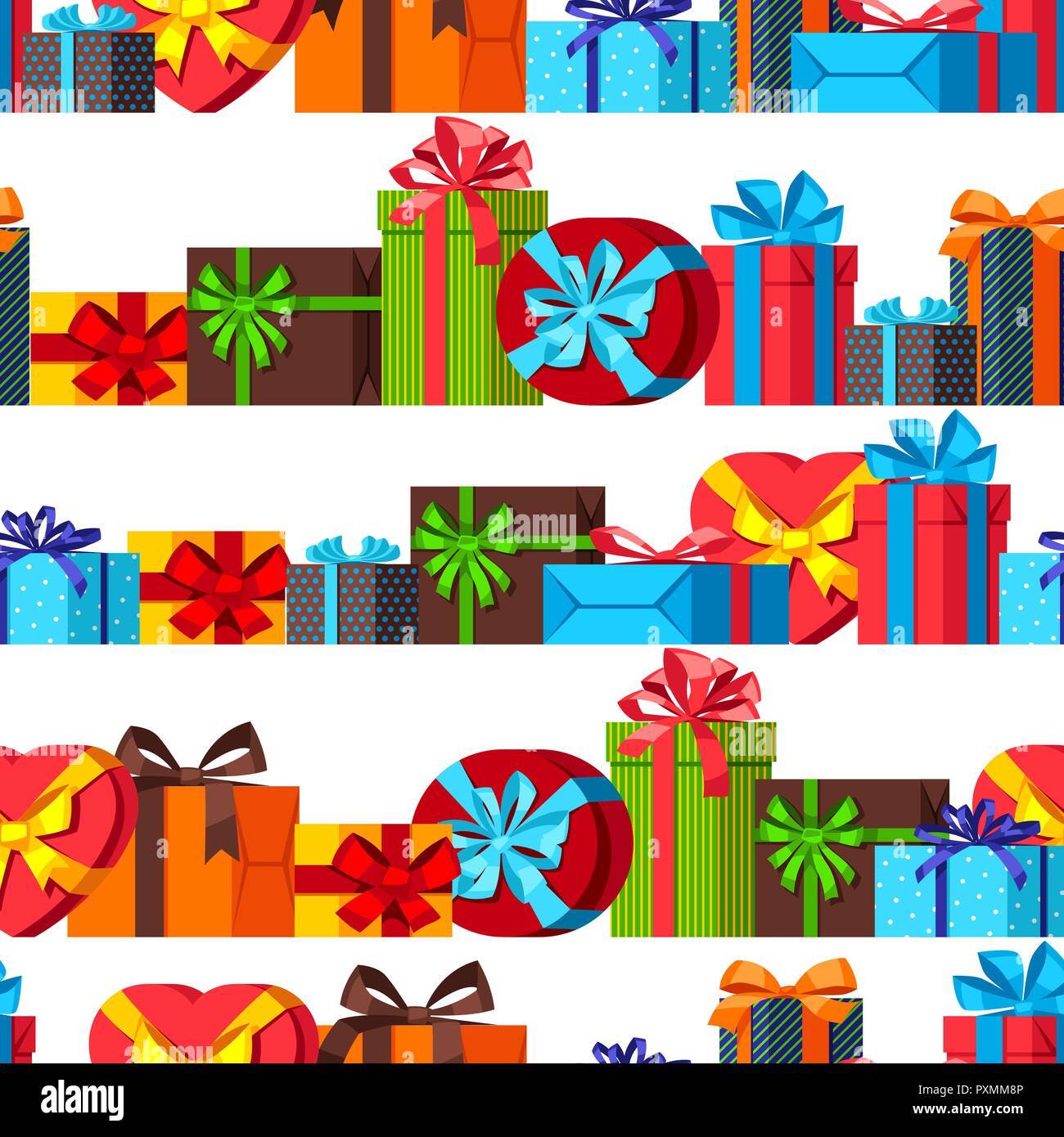 Christmas gift boxes texture Stock Vector Images - Alamy