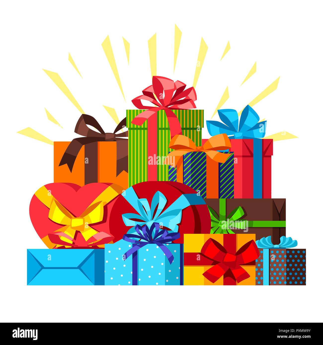 Celebration background with gift boxes Stock Vector Image & Art - Alamy