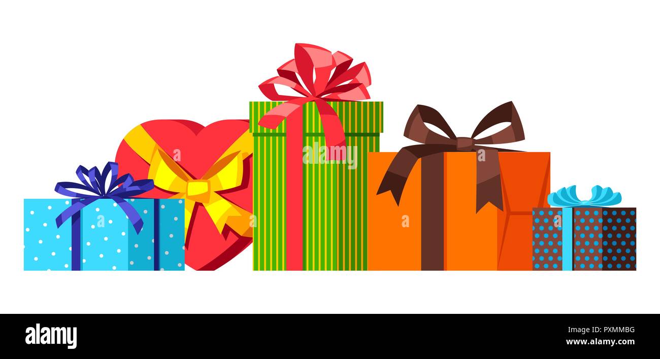 Celebration banner with gift boxes Stock Vector Image & Art - Alamy