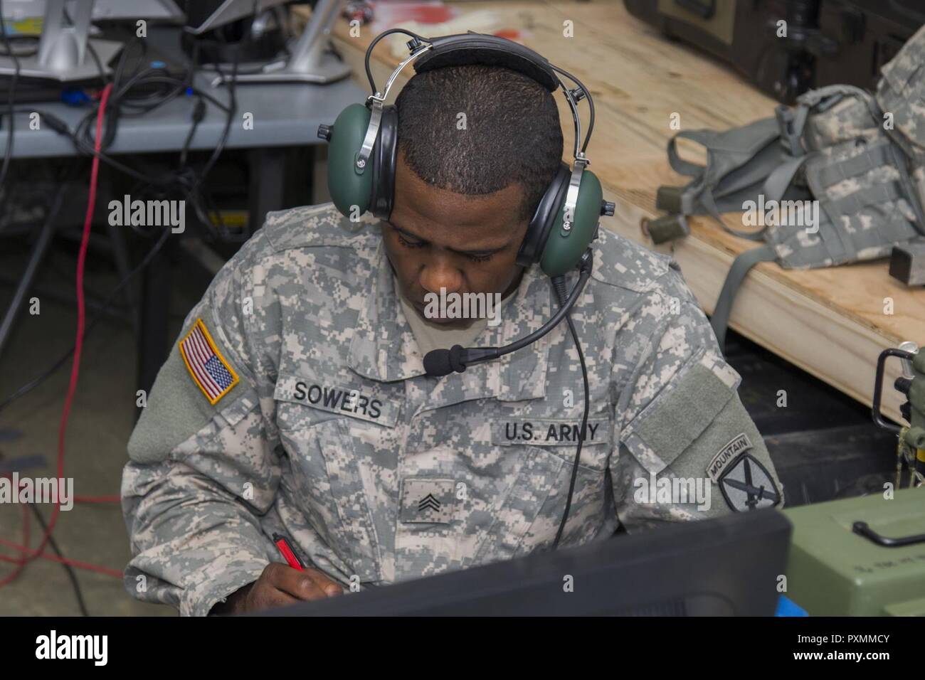 U.S. Army Sgt. Brandon Sowers, Headquarters, Headquarters Company, 86th ...