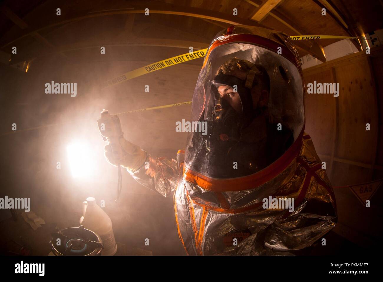U.S. Marine Corps PFC. James Fish, a Chemical, Biological, Radiological ...