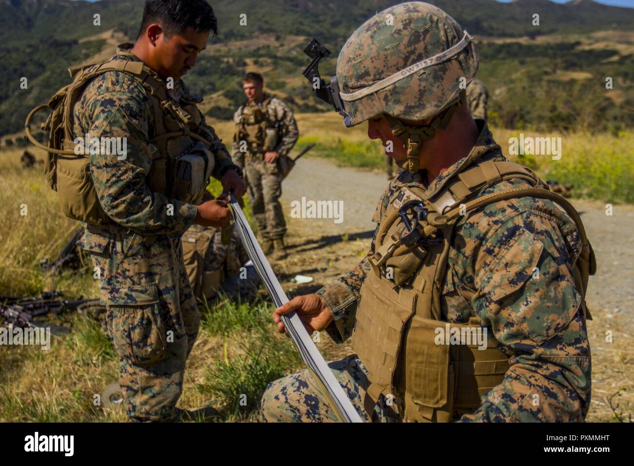 Cpl. Grant Wade and Cpl. Damian Acosta, both combat engineers with 2nd ...