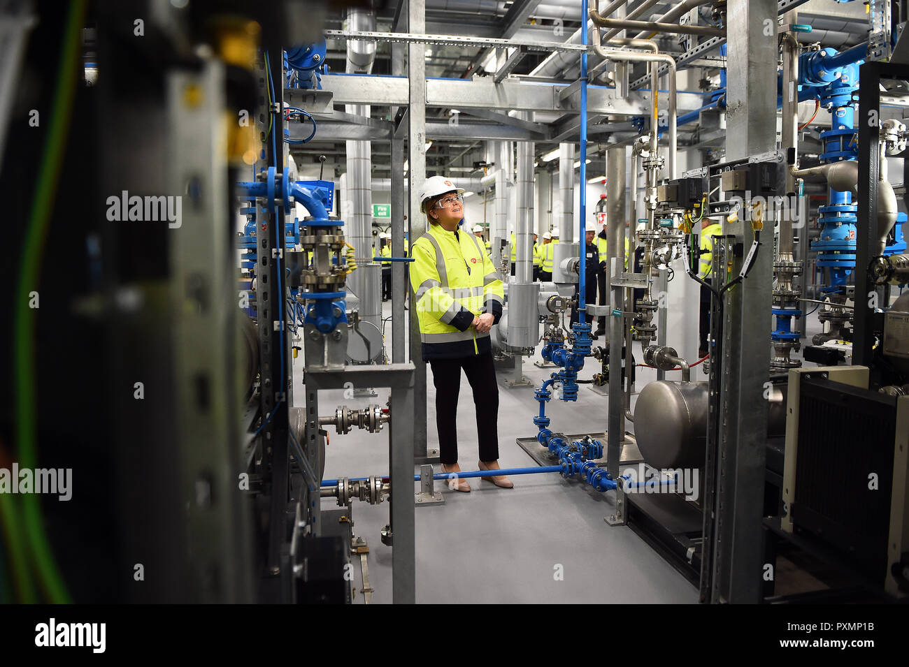 First Minister Nicola Sturgeon during a visit to GlaxoSmithKline (GSK ...