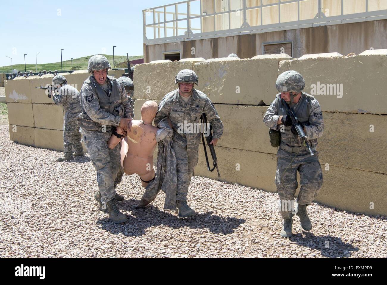 Technical Sgt. David Jacobson (left) a security forces personnel troop ...