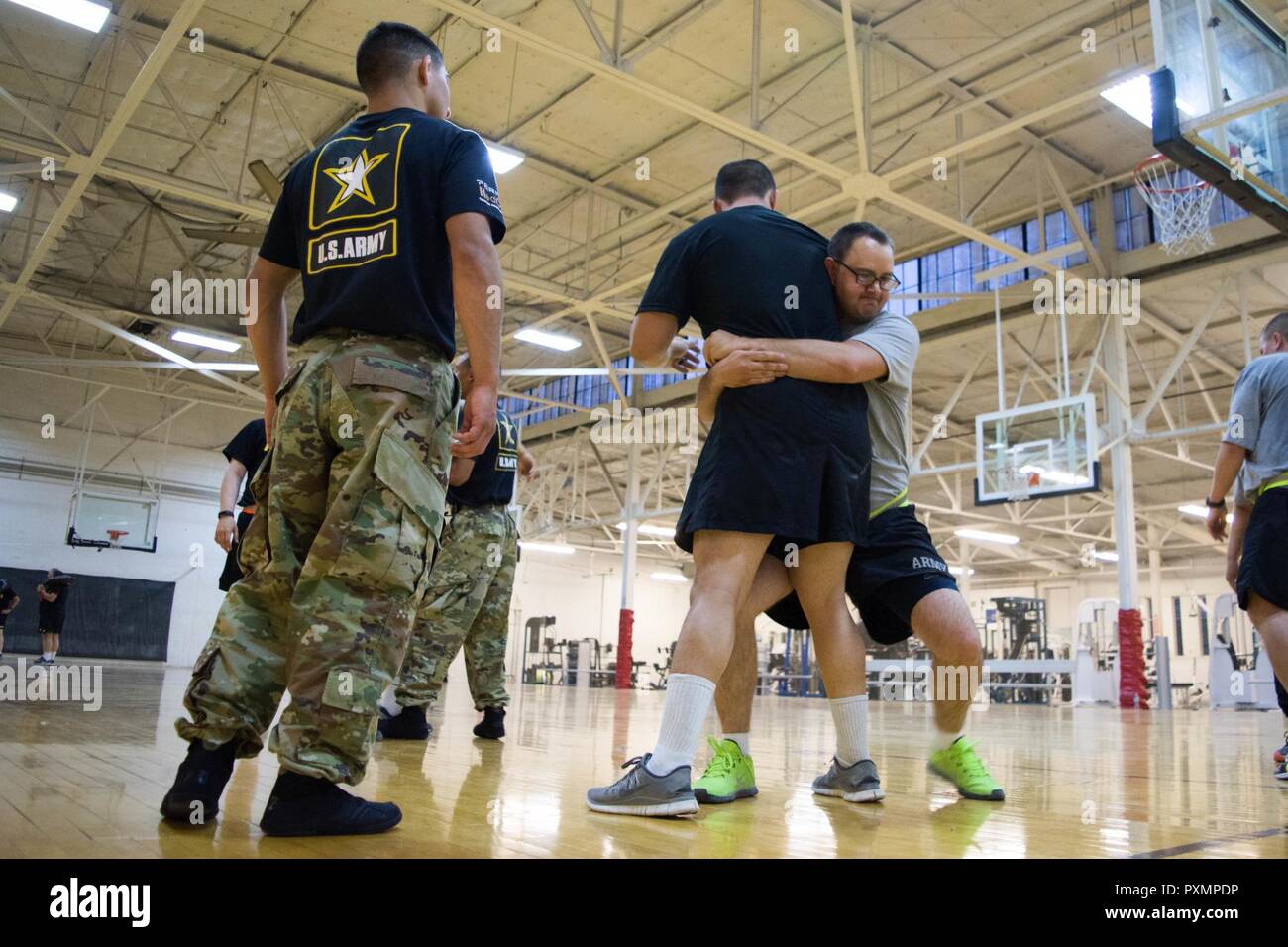 Sgt. Max Nowry, a Total Soldier Enhancement Training coach and ...