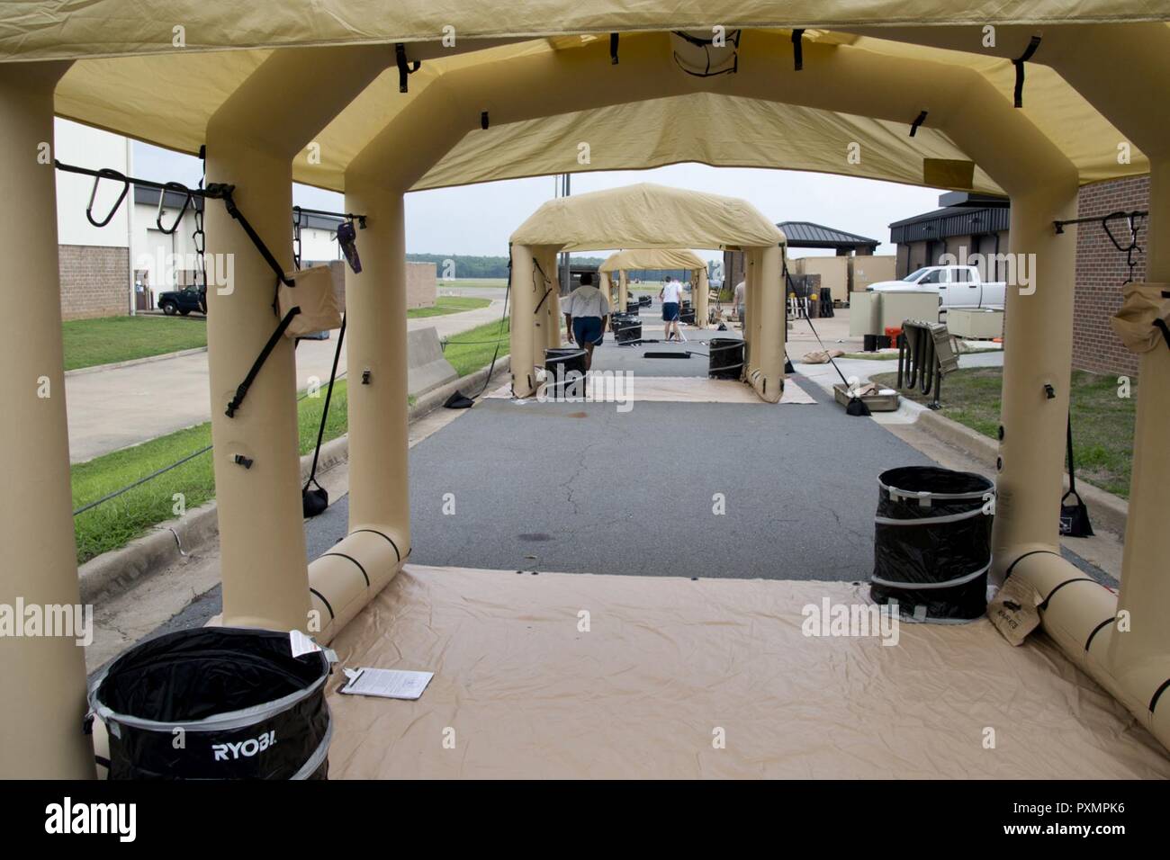 U.S. Air Force Reserve aircrew flight equipment technicians assigned to ...