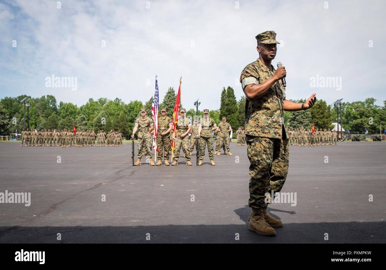 Incoming Commanding Officer of Officer Candidate School (OCS), Colonel ...
