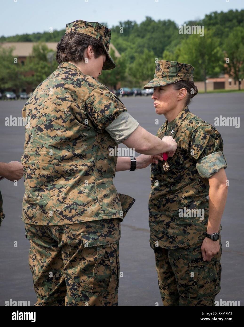 Colonel Julie Nethercot, outgoing commanding officer, Officer Candidate ...