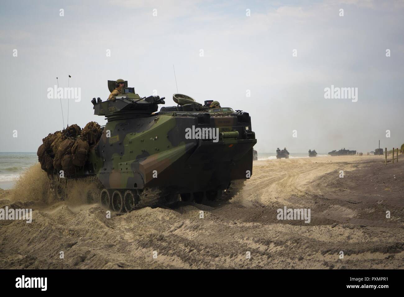 U.S. Marines with 2d Assault Amphibian Battalion, 2d Marine Division ...