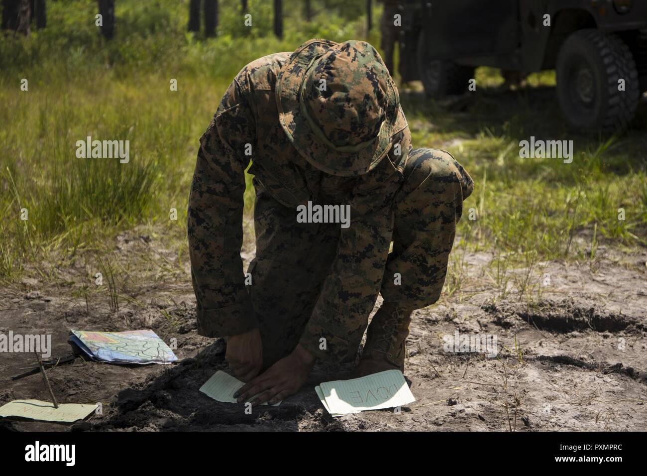 A U.S. Marine with Golf Company, 2d Battalion, 2d Marine Regiment, 2d ...