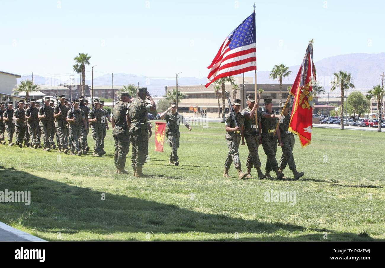 The 3rd Light Armored Reconnaissance Battalion Color Guard presents the ...