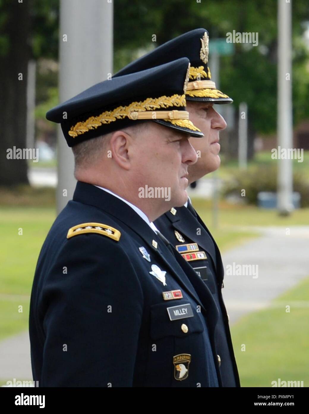 Chief of Staff of the Army General Mark A. Milley hosts the I Corps ...