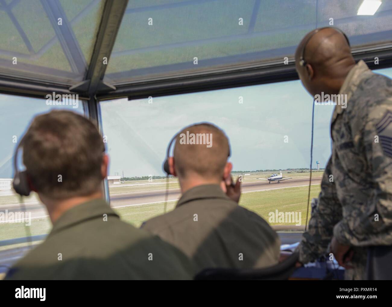 Col. Thomas Shank, 47th Flying Training Wing commander, Capt. Brandon ...