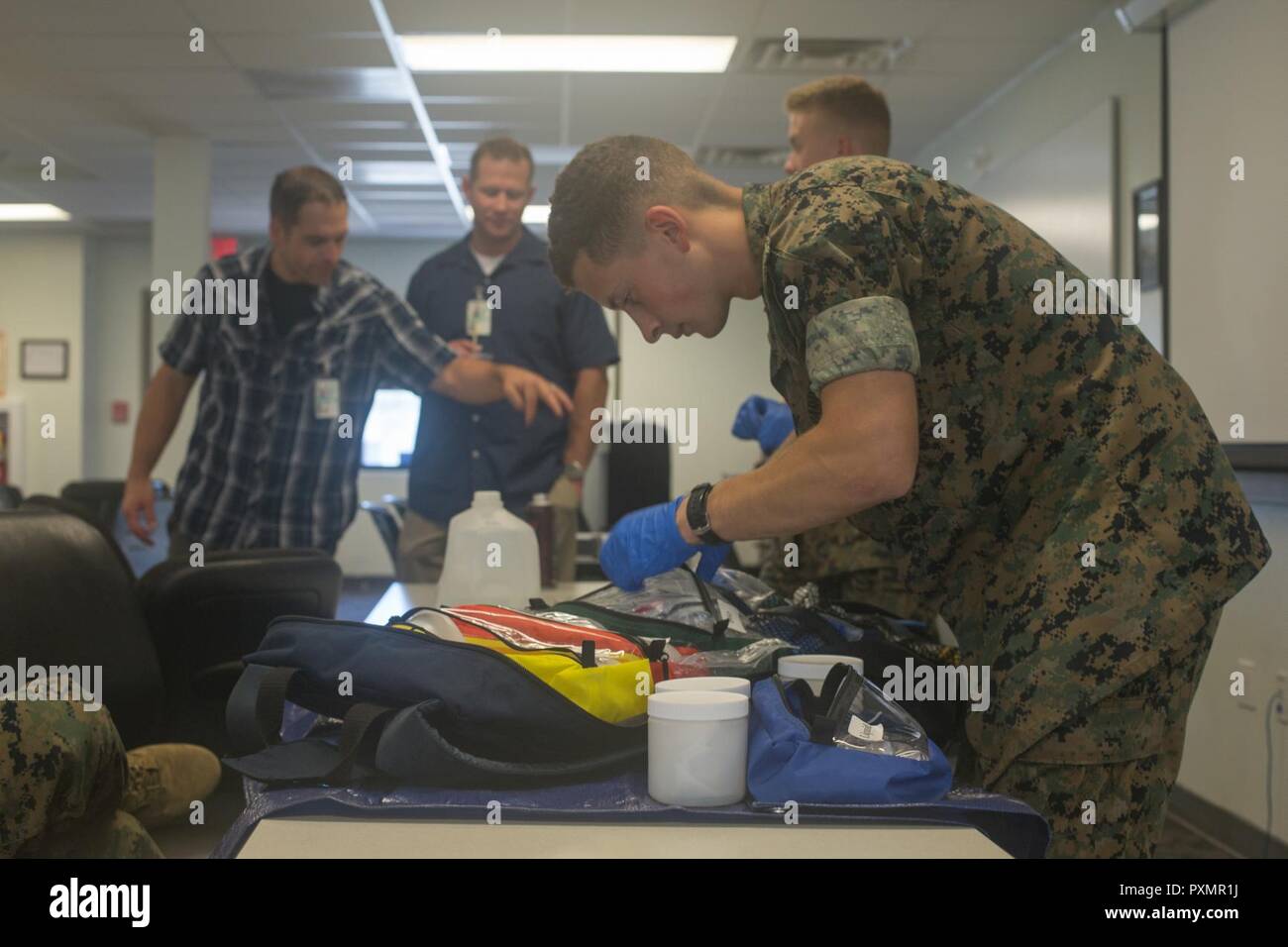 U.S. Marine Corps Pfc. Julius Donath, a Chemical, Biological ...