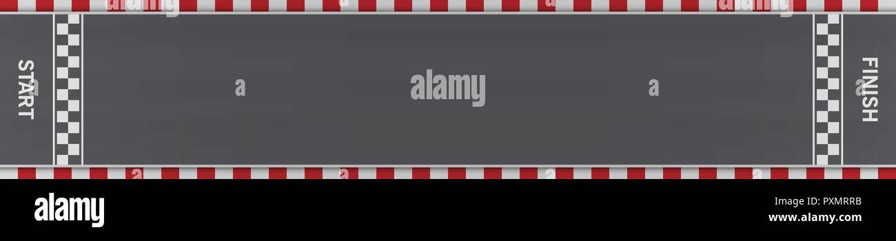 Race track with start and finish line. top view Stock Vector Image ...