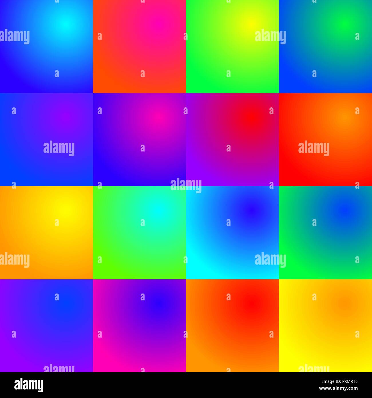 Set of color radial gradients. Vector gems collection for border, frame ...