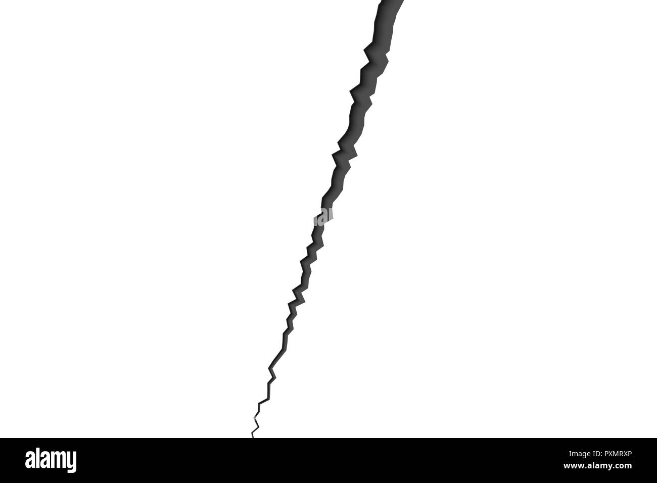 Surface cracked sketch crack Cut Out Stock Images & Pictures - Alamy