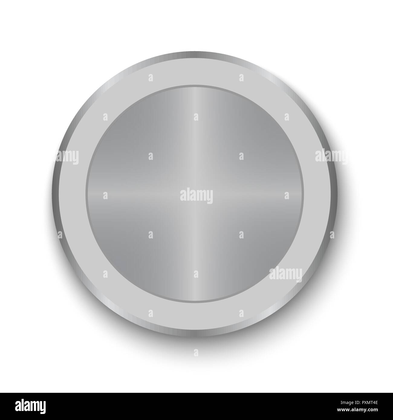 Dial Knob. Realistic Metal Button for your design Stock Vector Image ...