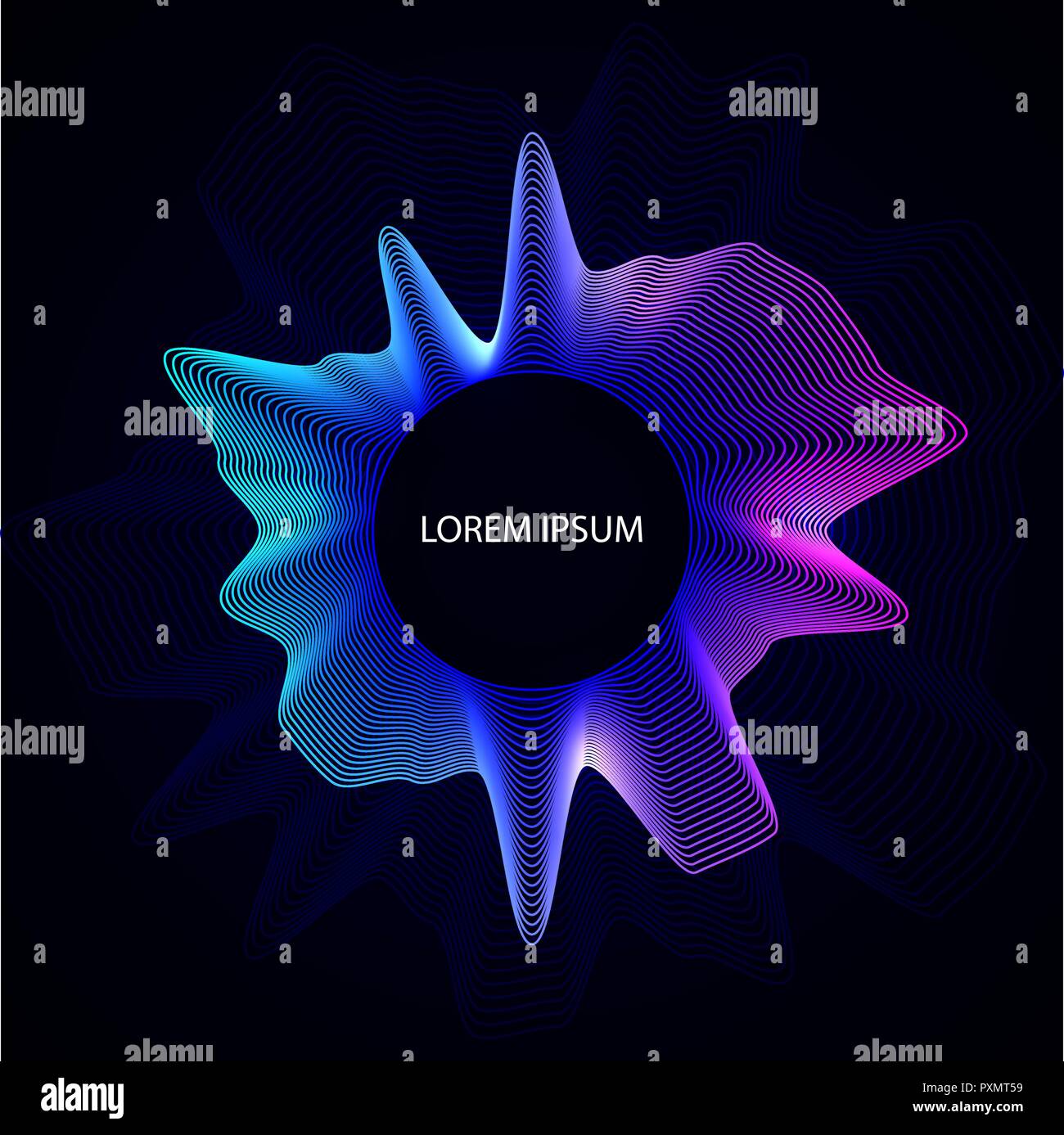 Radial sound wave curve hi-res stock photography and images - Alamy