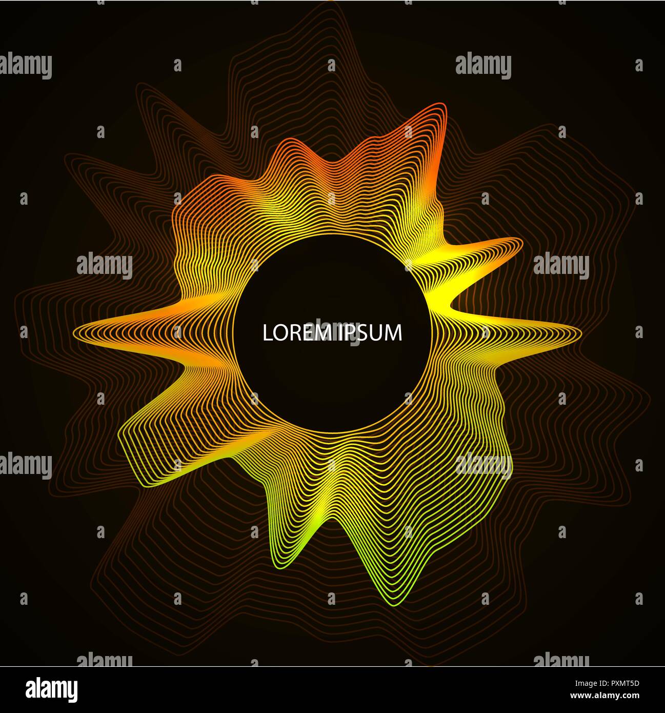 Abstract background with sound wave curve. for your design Stock Vector ...