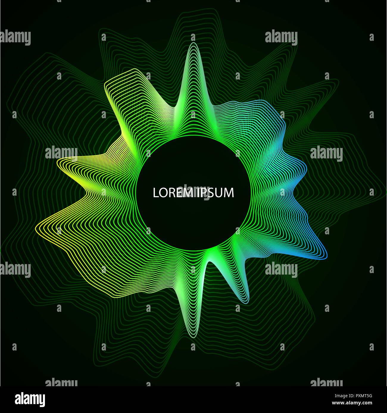 Abstract background with sound wave curve. for your design Stock Vector ...