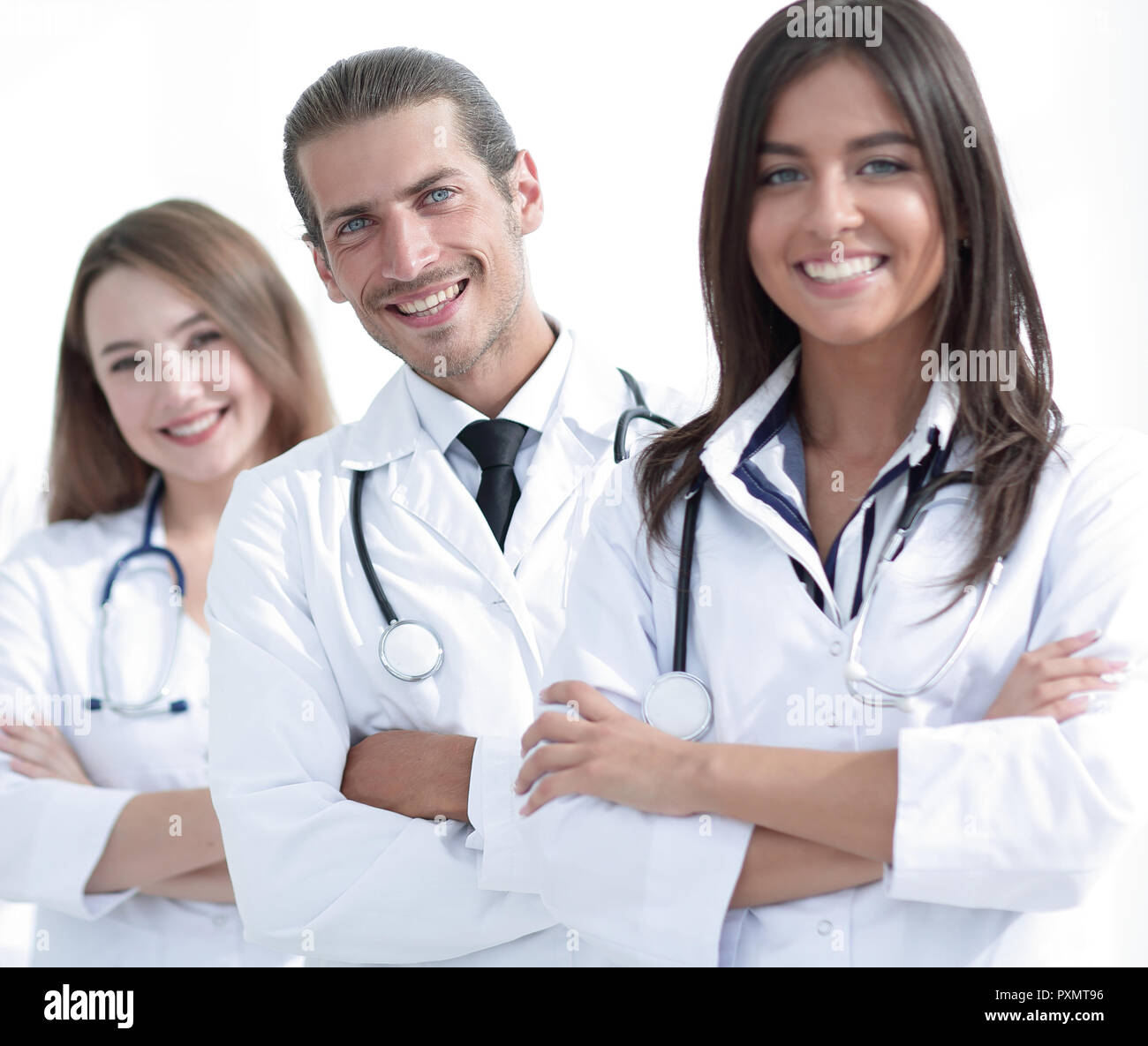 employees of the medical center Stock Photo - Alamy