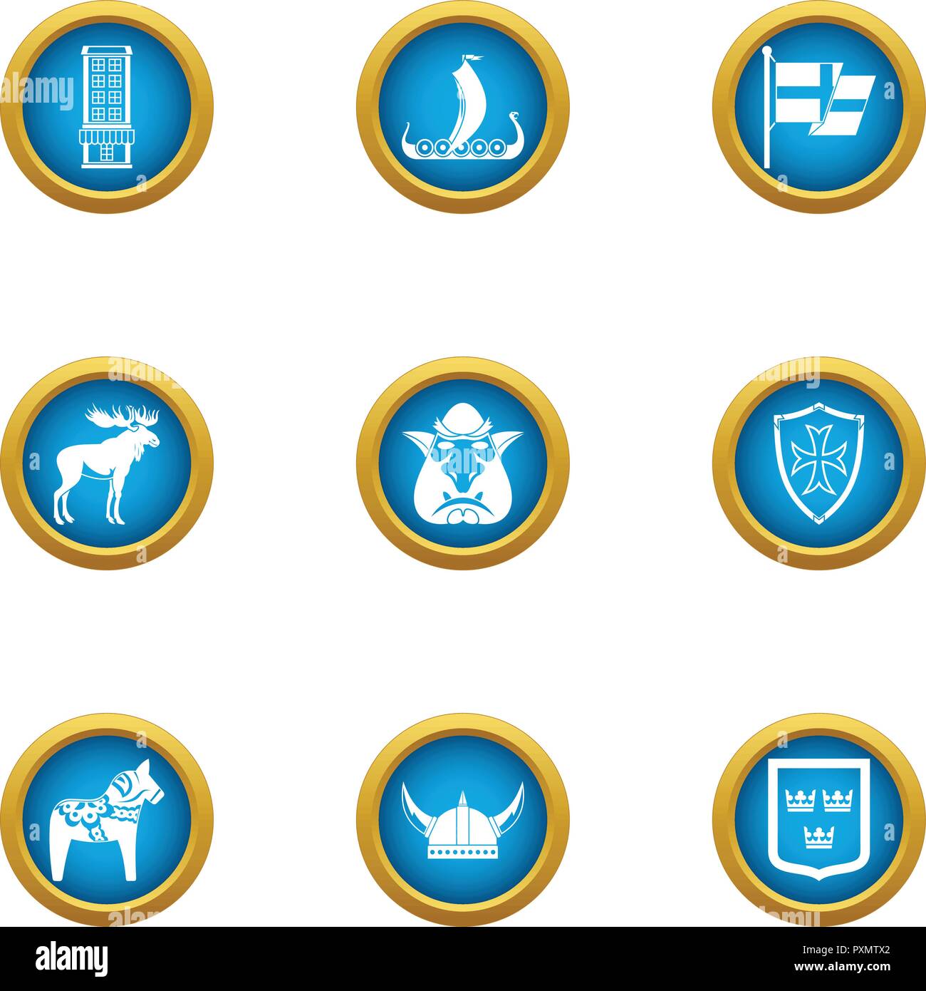 Viking castle architecture Stock Vector Images - Alamy