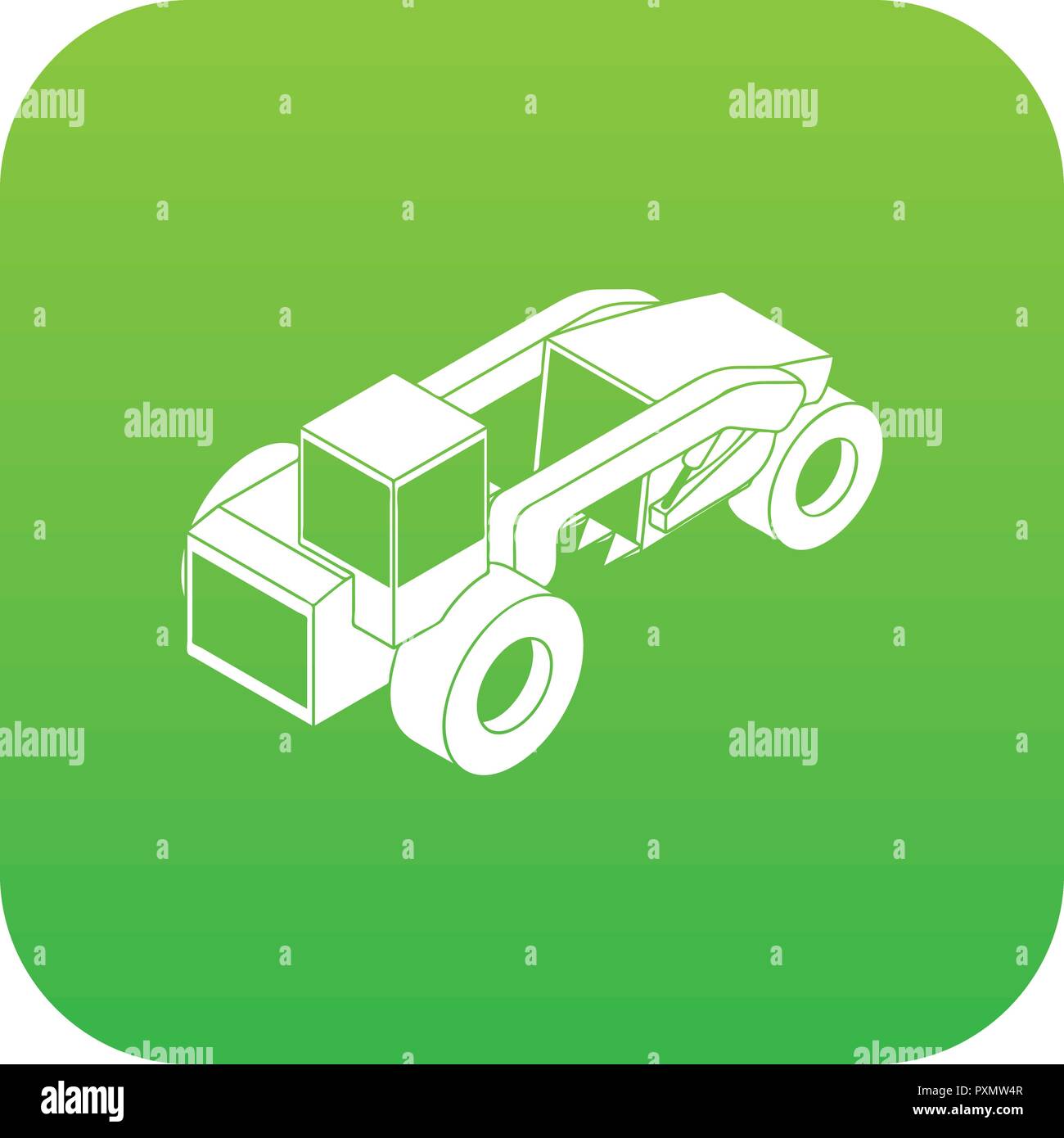 Heavy load truck icon green vector Stock Vector Image & Art - Alamy