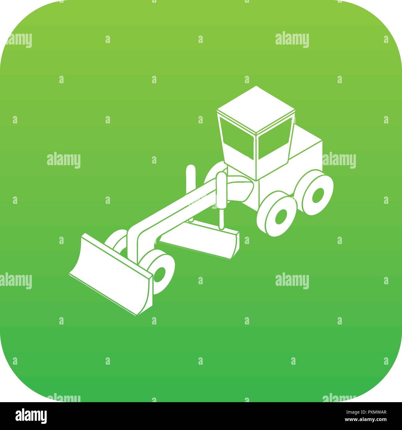 Grader icon green vector Stock Vector Image & Art - Alamy