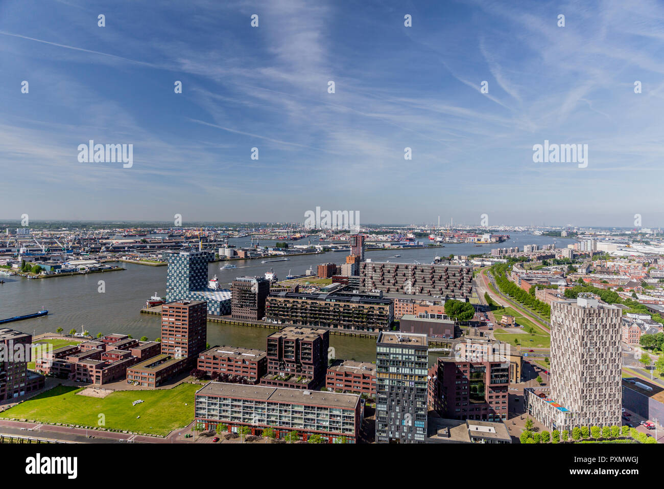 Rotterdam Aerial View Of The City High Resolution Stock Photography and ...