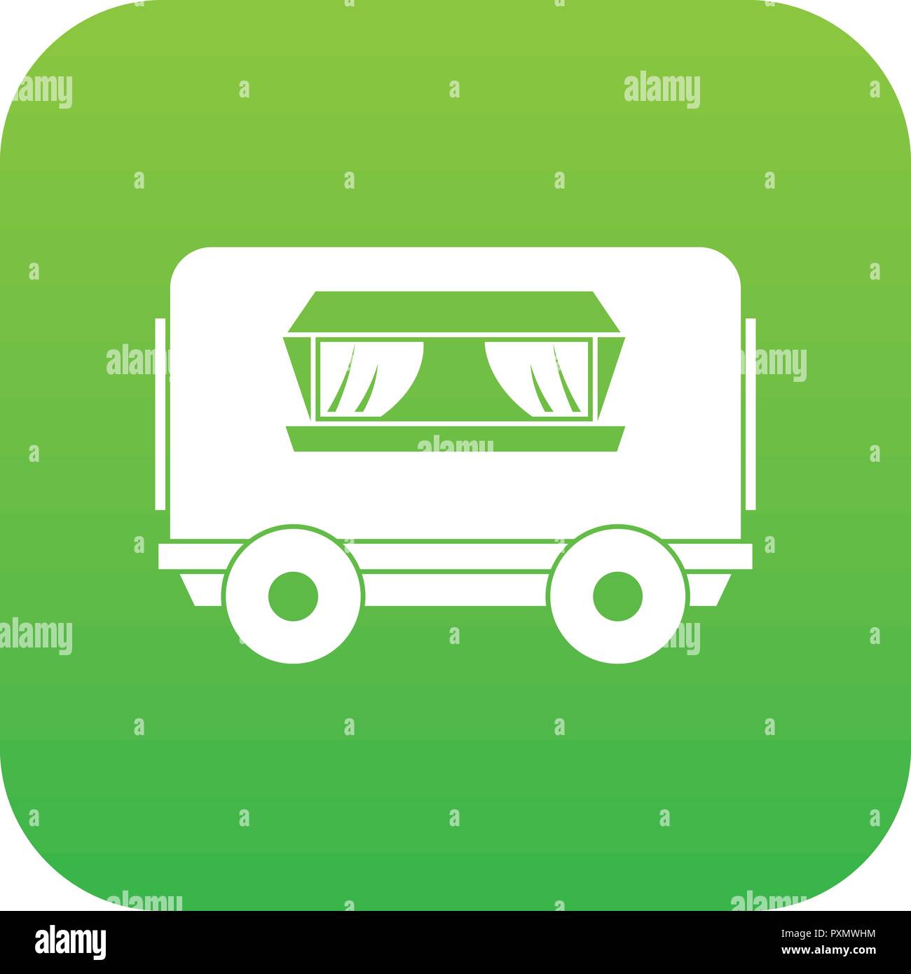 Food trailer icon digital green Stock Vector Image & Art - Alamy
