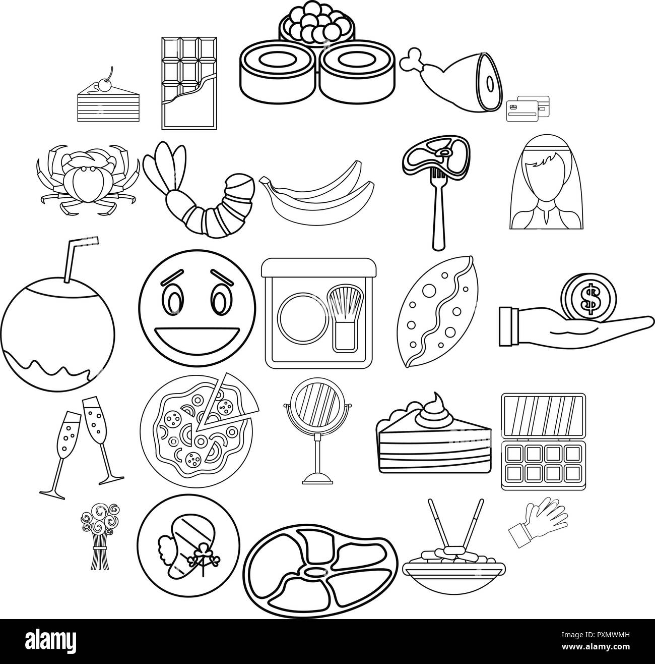 Meat hall Stock Vector Images - Alamy