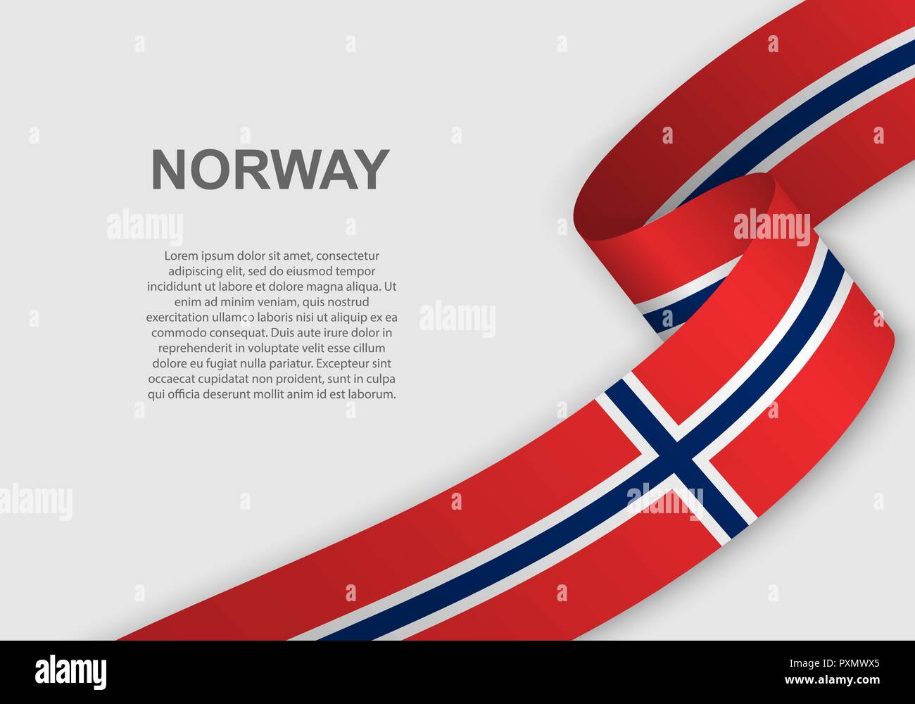 waving flag of Norway. Template for independence day. vector ...